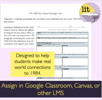 1984 Pop Culture Scavenger Hunt (In-Person or Remote) - Amped Up Learning