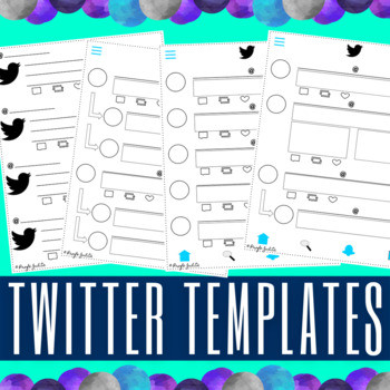 Twitter Project Template | PDF & Google Slides - Amped Up Learning
