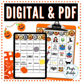 Halloween Lotería Game for Spanish Class | BINGO Activity - Amped Up ...