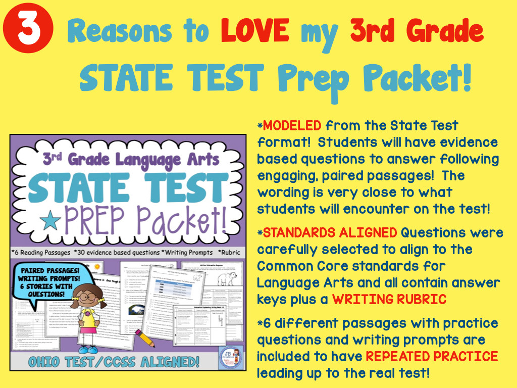 3rd Grade State Test Prep For Reading Ohio CCSS Aligned Amped Up 3rd Grade State Test Prep For Reading Ohio CCSS Aligned Amped Up
