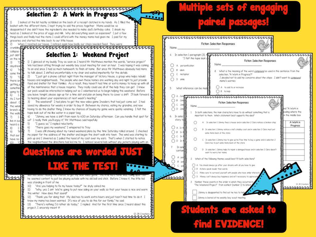 4th Grade State Test Prep for Reading (Ohio/CCSS aligned)