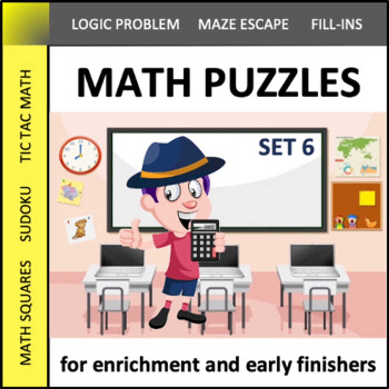 Math Puzzles for Early Finishers: Set 6