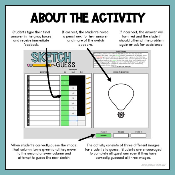 Angle Relationships (Vertical Angles) Digital Self-Checking Sketch and ...