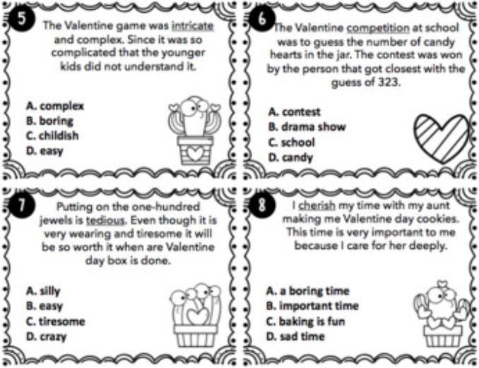 Valentine's Reading Comprehension - Amped Up Learning