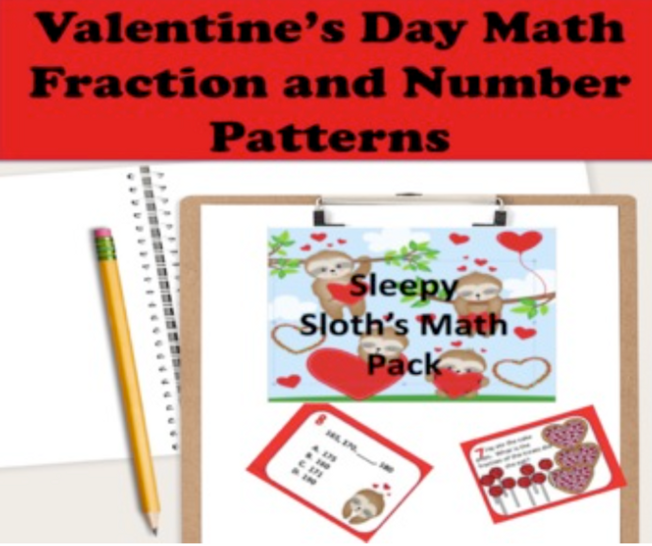 Valentine's Math Task Cards - Amped Up Learning
