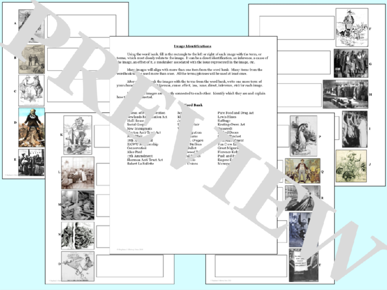 Progressive Era Reformers Learning Packet