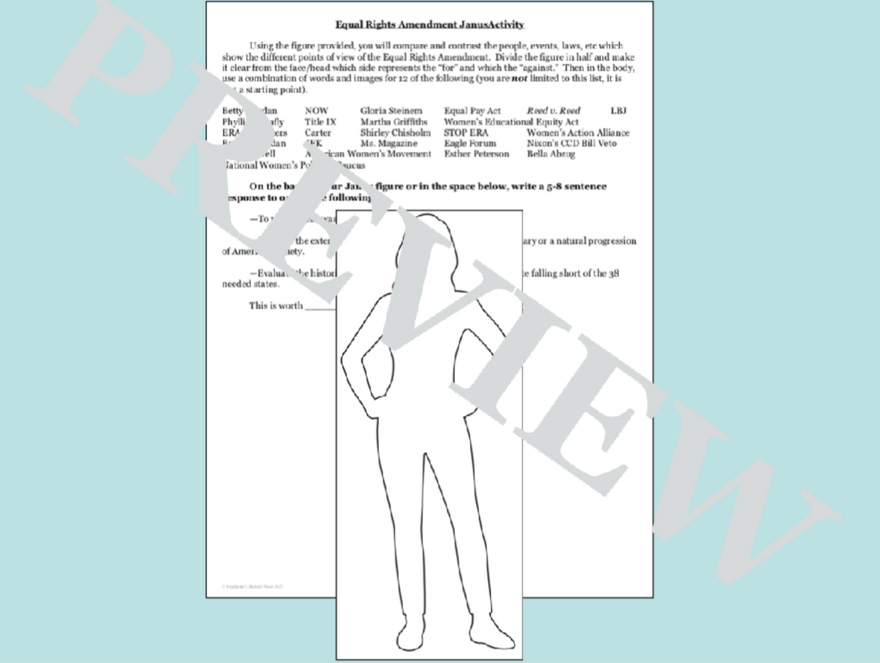 Equal Rights Amendment Point of View Analysis Packet