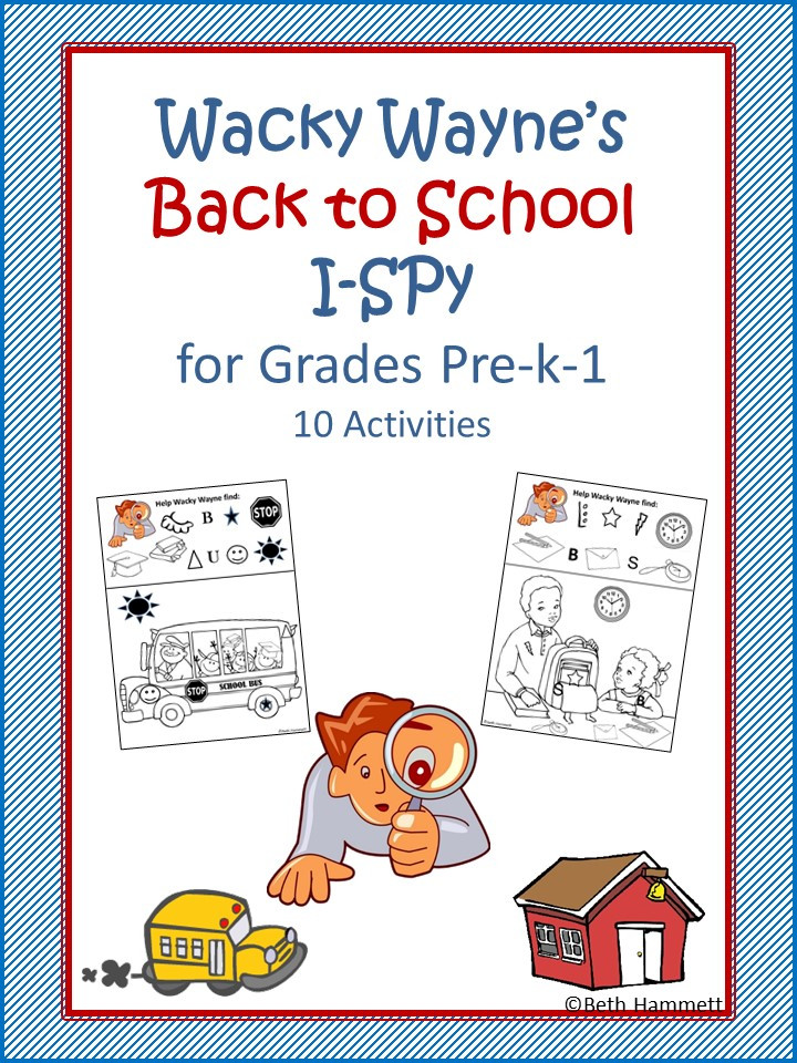Back to School I-Spy - Amped Up Learning