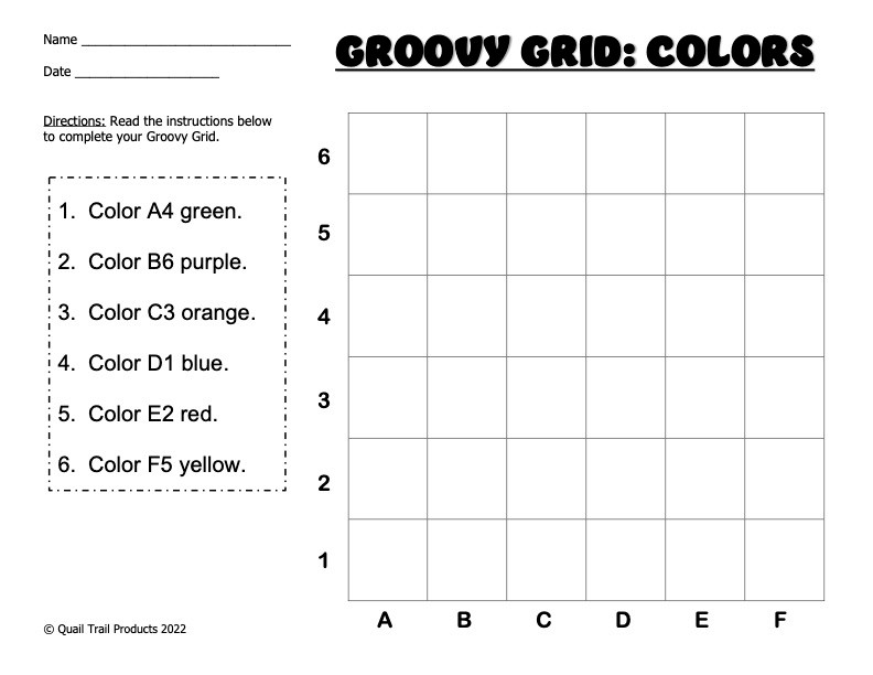 Grid - Coordinate Plane Worksheets