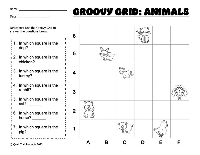 Grid - Coordinate Plane Worksheets