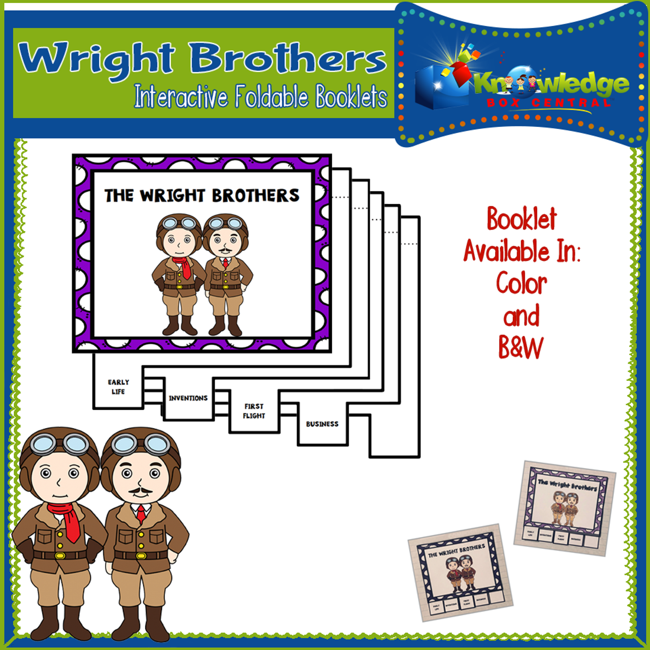 Wright Brothers Interactive Foldable Booklets