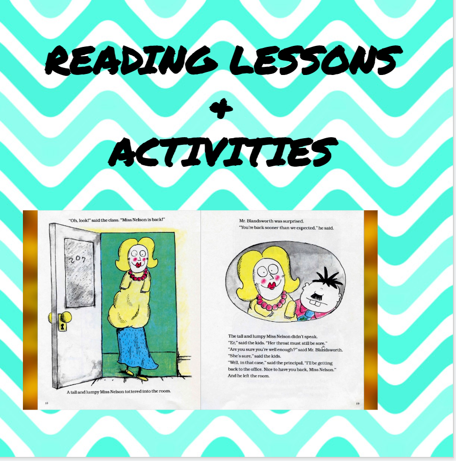 MISS NELSON IS MISSING: READING LESSONS, SUB PLANS & EXTENSION ACTIVITIES