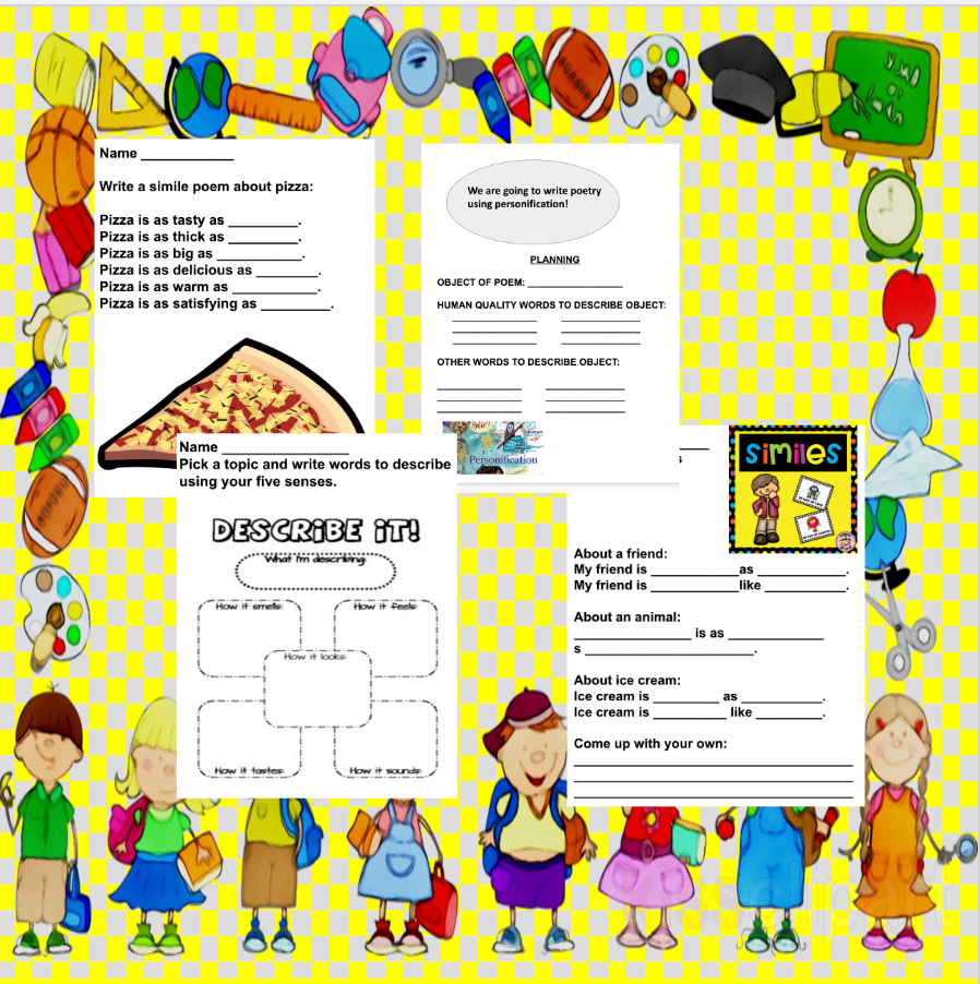 TEACHING FIGURATIVE LANGUAGE: UNIT PLAN FOR PRIMARY GRADES - Amped Up ...