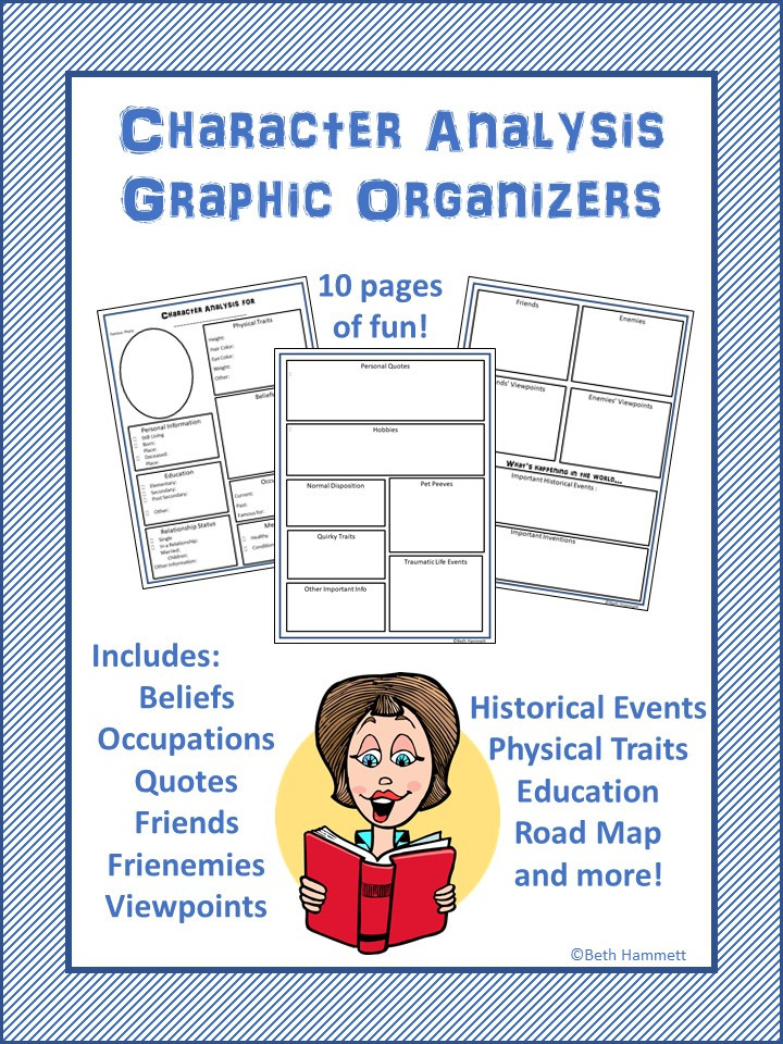 Character Analysis Graphic Organizers - Amped Up Learning