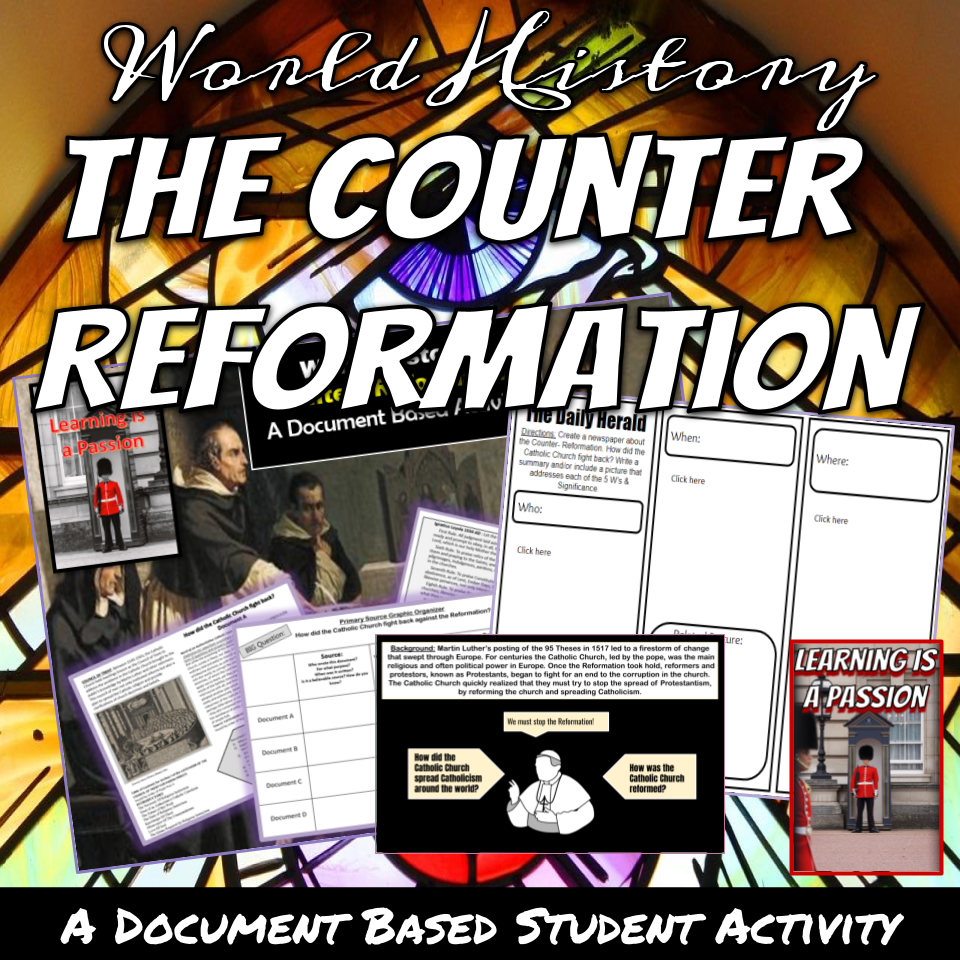 World History | Protestant & Counter-Reformation | Document Based ...