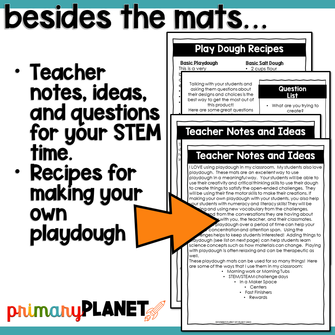 Spring STEM Activities - Spring STEM Challenges - STEM Playdough Mats