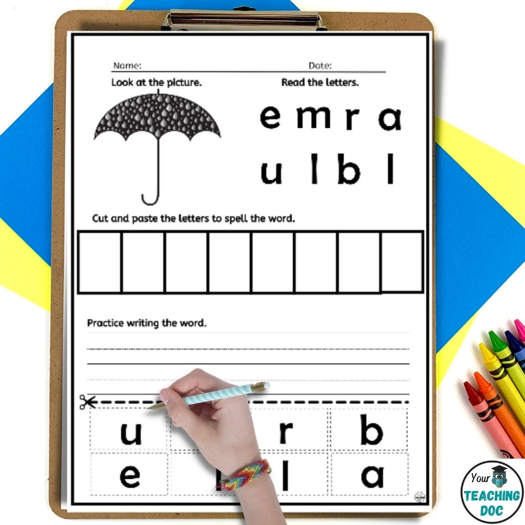 Spring Sight Word Vocabulary Worksheets and Task Cards