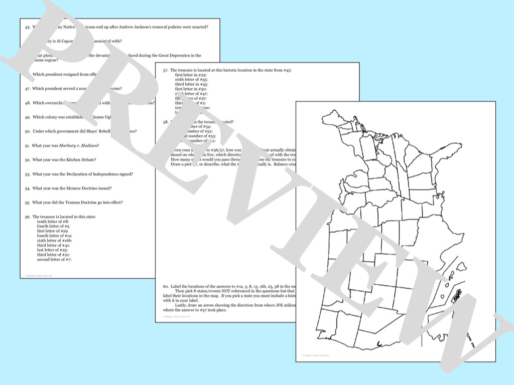 U.S. History Content Review Bundle