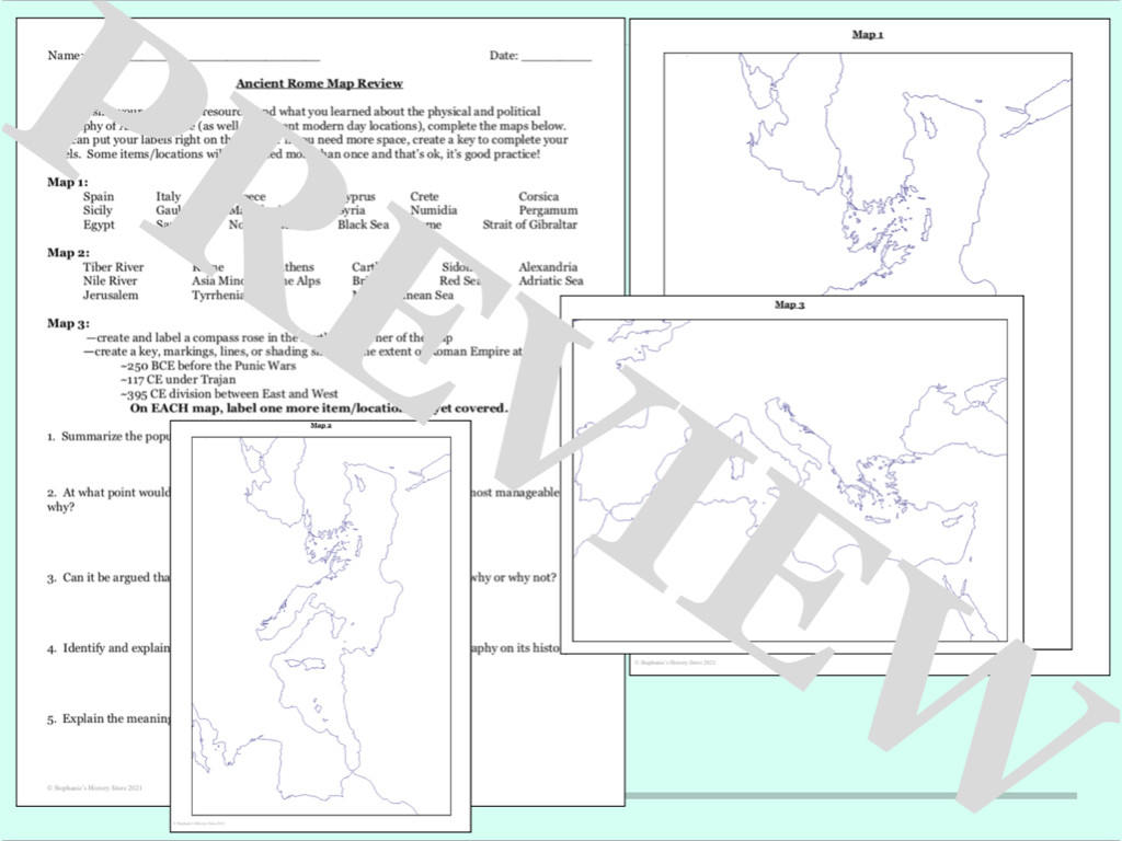 Ancient History Map Bundle