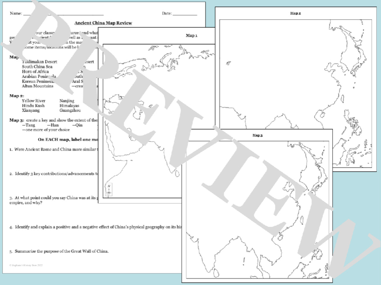Ancient History Map Bundle