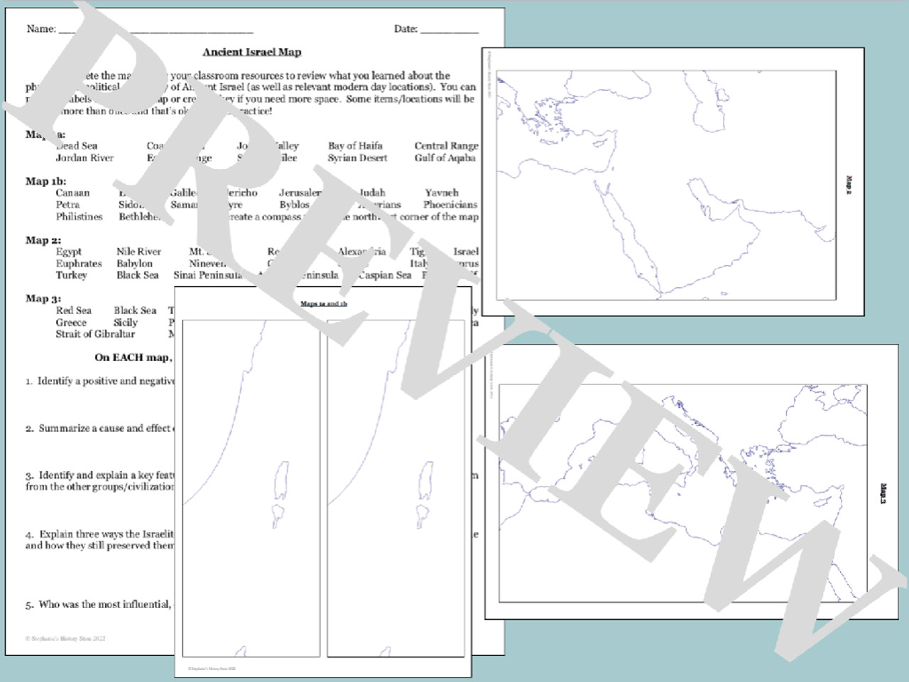 Ancient History Map Bundle