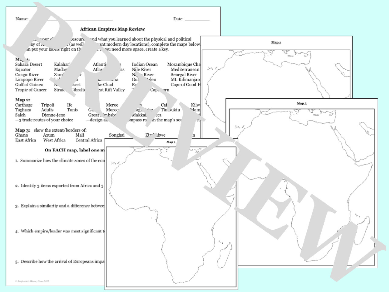 Ancient History Map Bundle