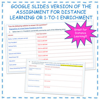 The Executive Branch and President American Government Webquest ...