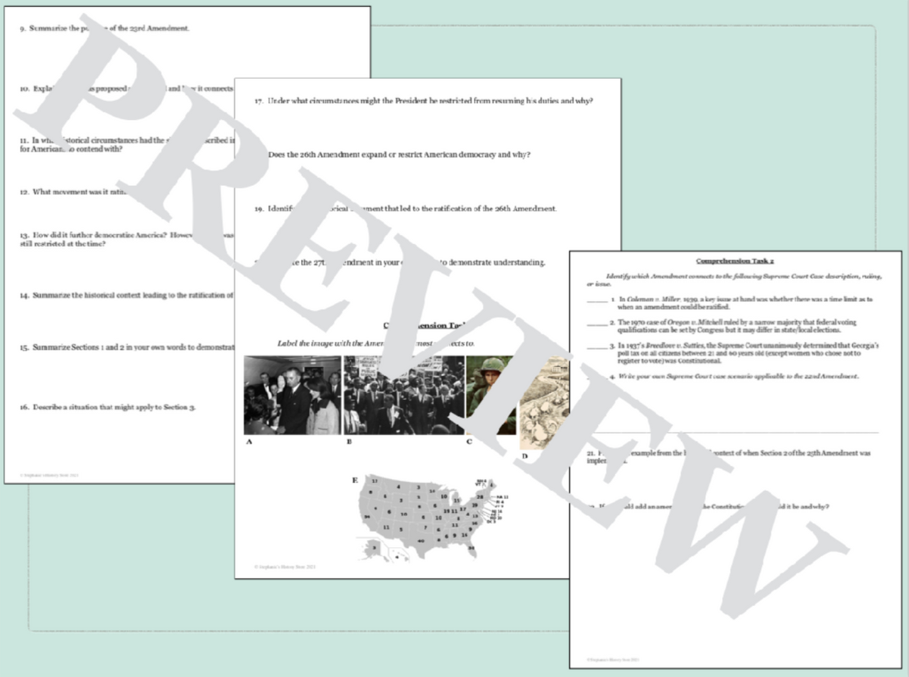 Amendments 22 through 27 Analysis and Tasks
