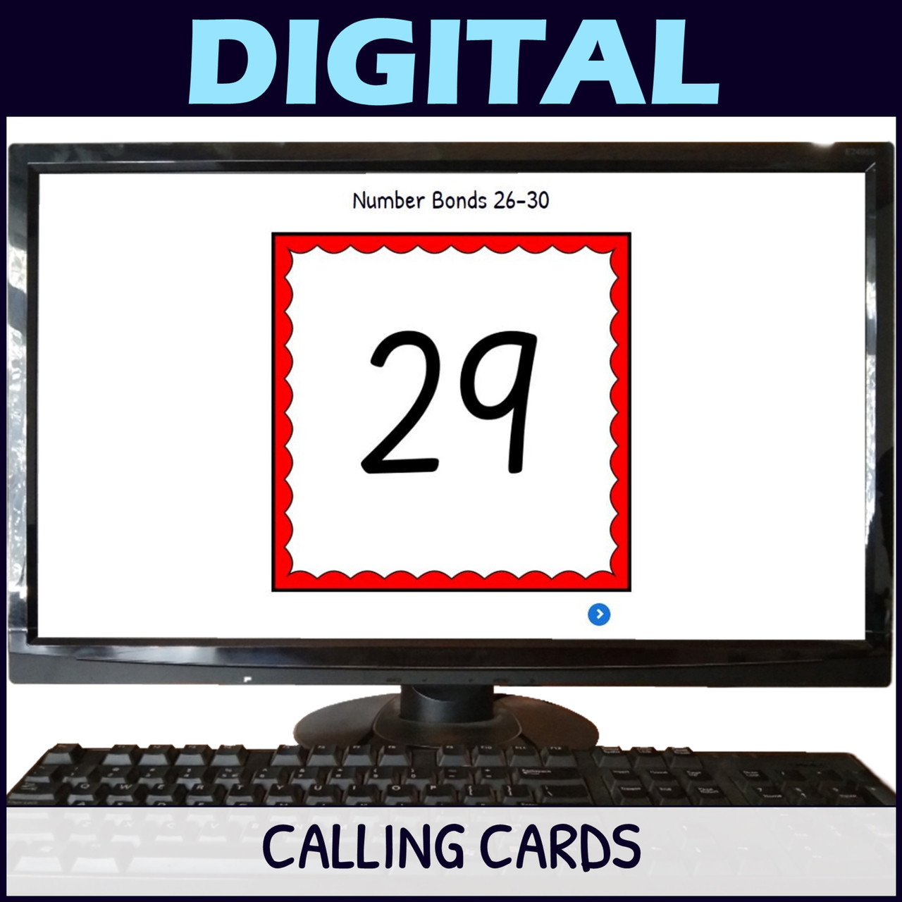 Number Bonds to 30 Activity - Bingo Game - Print and Digital - 26-30
