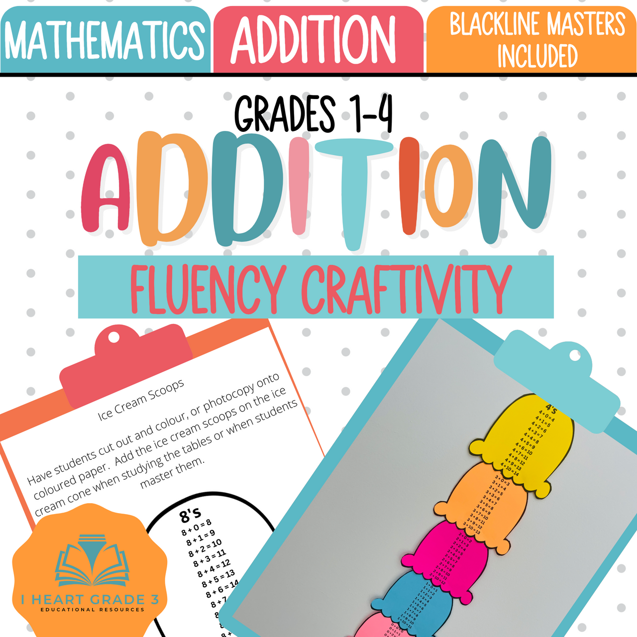 Addition Fluency Craftivity - Amped Up Learning