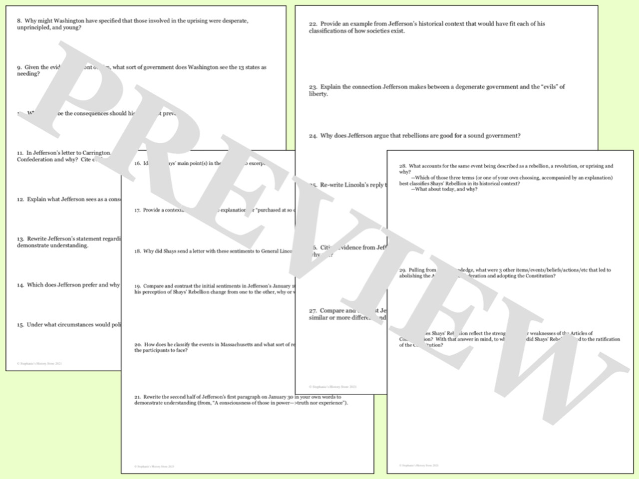 Articles of Confederation BUNDLE