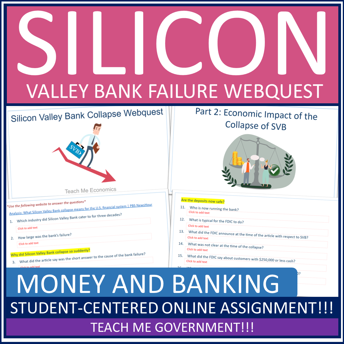 Silicon Valley Bank Failure, Banking Collapse Personal Finance Economic ...