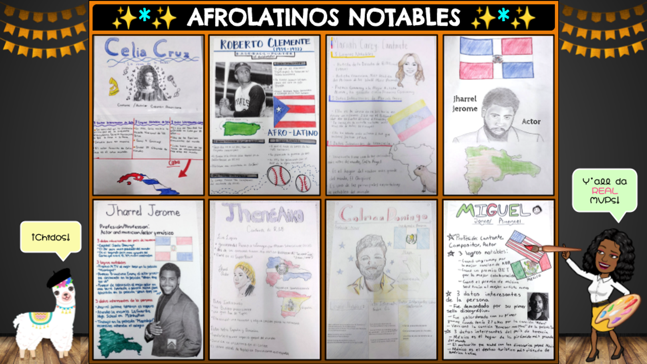 Spanish Project: Afrolatinos notables