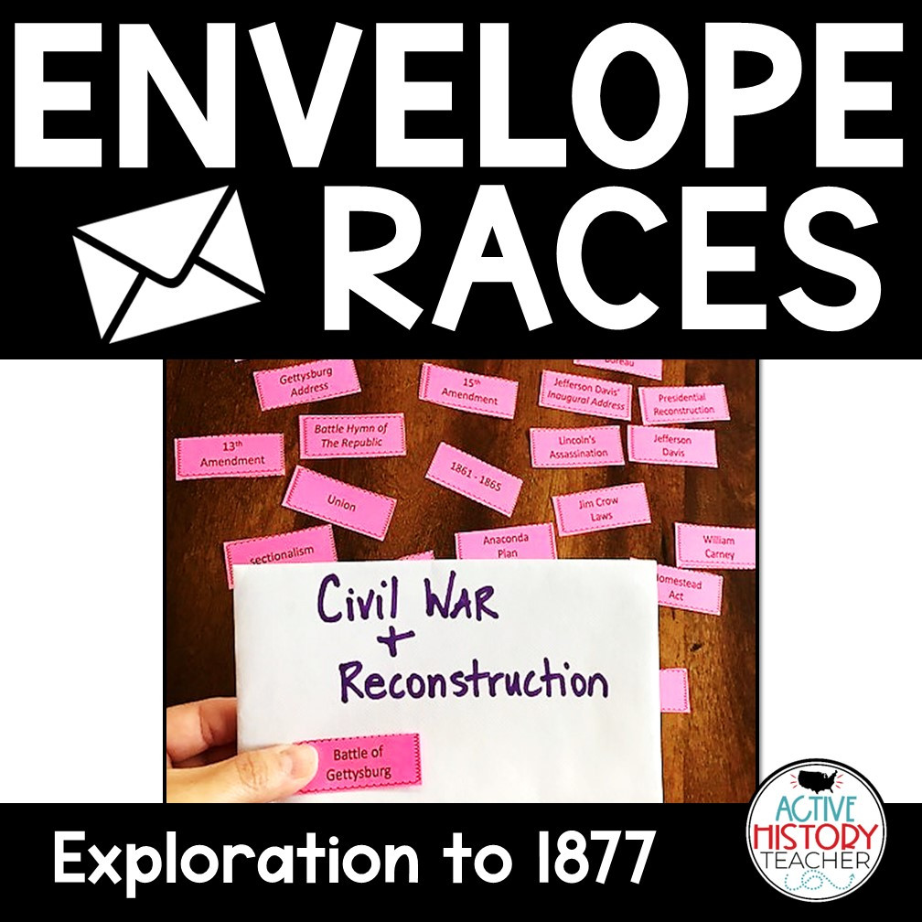 US History Review Game Envelope Vocab Races Great for STAAR Review ...