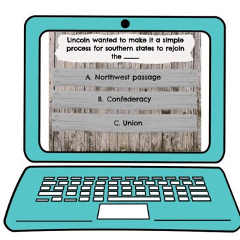 Civil War Reconstruction Interactive Google Slides™ | Distance Learning