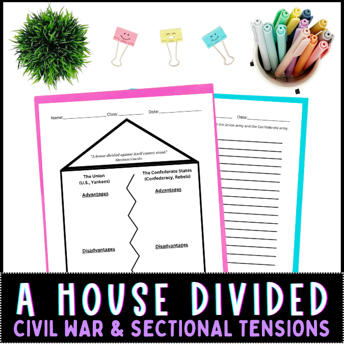 Major Events of the U.S. Civil War PowerPoint Lesson and Notes
