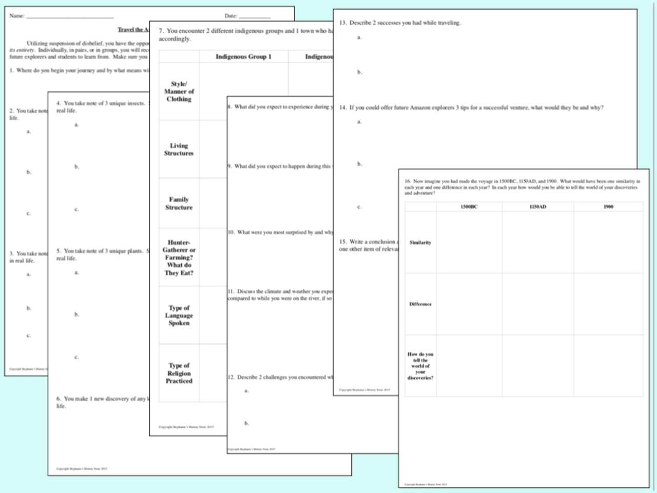 South America World Geography BUNDLE
