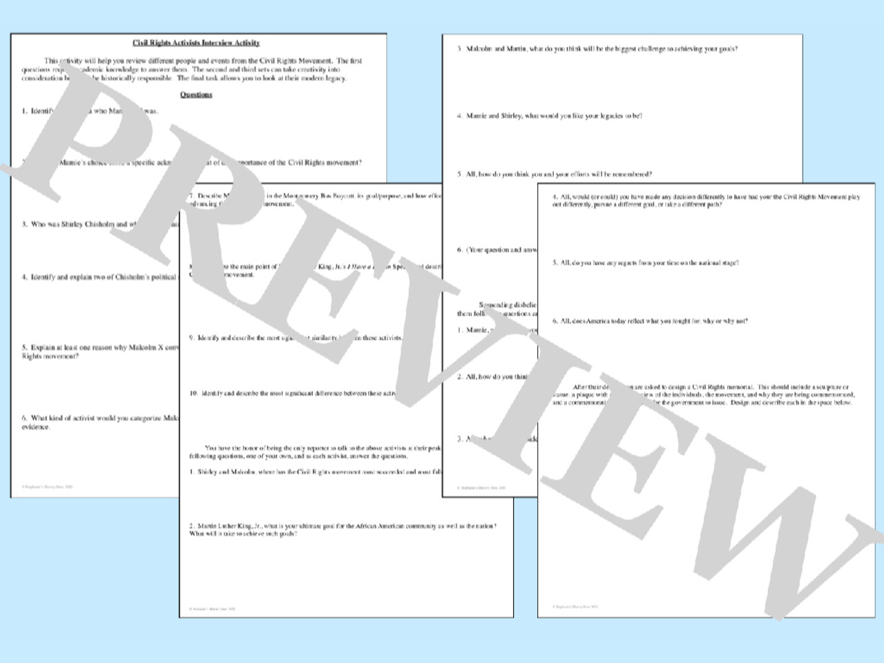 The Civil Rights Movement Bundle