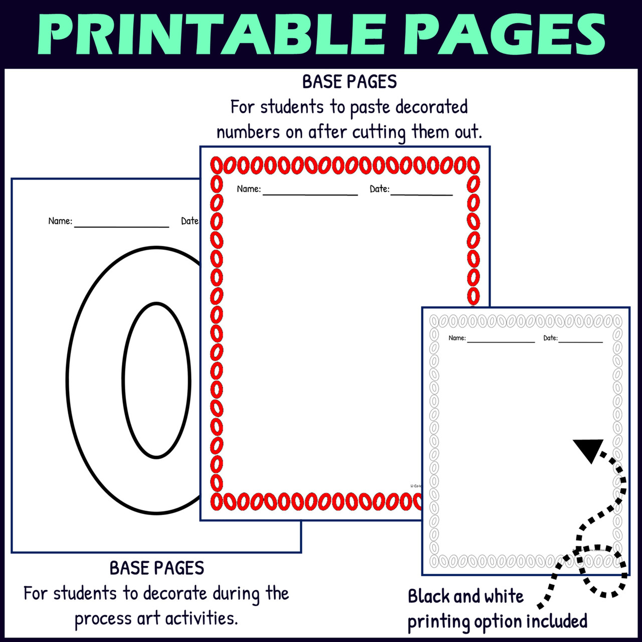 Number Recognition Printable Activities 0-10 - Introducing Numbers ...