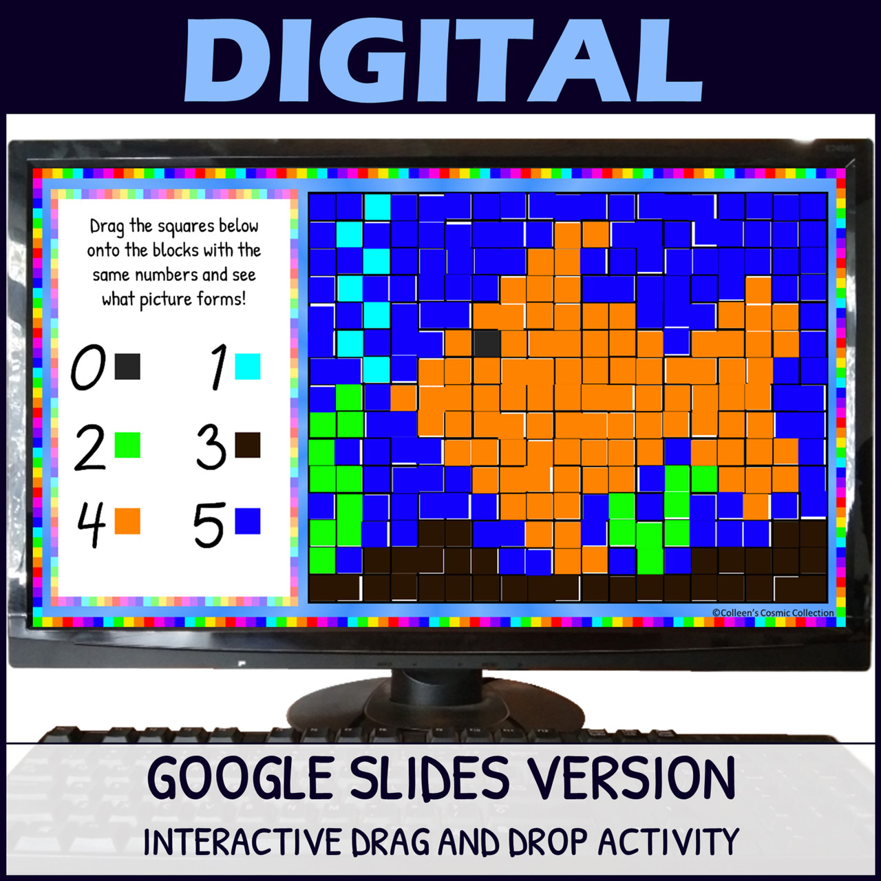 Number Recognition Activities 0-10 - Cut and Paste - Printable and Digital