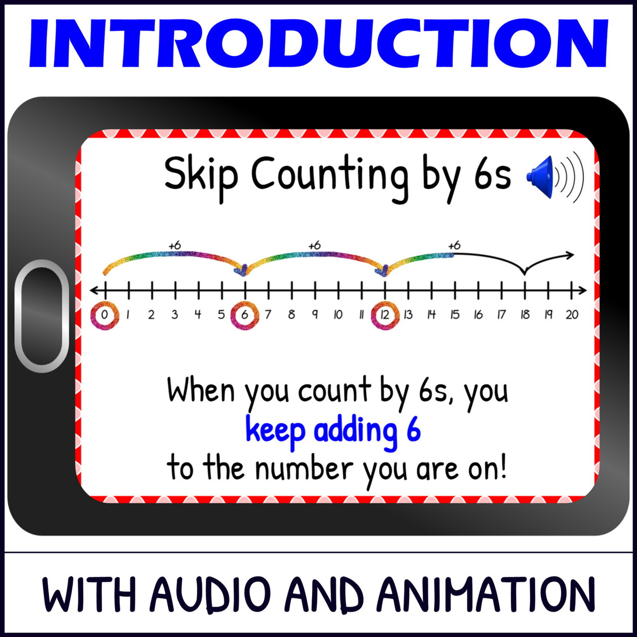 Skip Counting by 6s Introduction and Practice Activity - Digital Boom ...