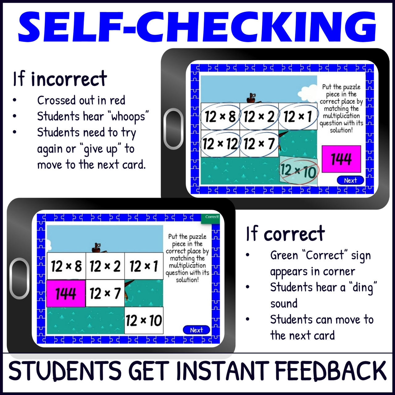 Multiplication Facts Times Tables Practice BUNDLE - Mystery Pictures ...