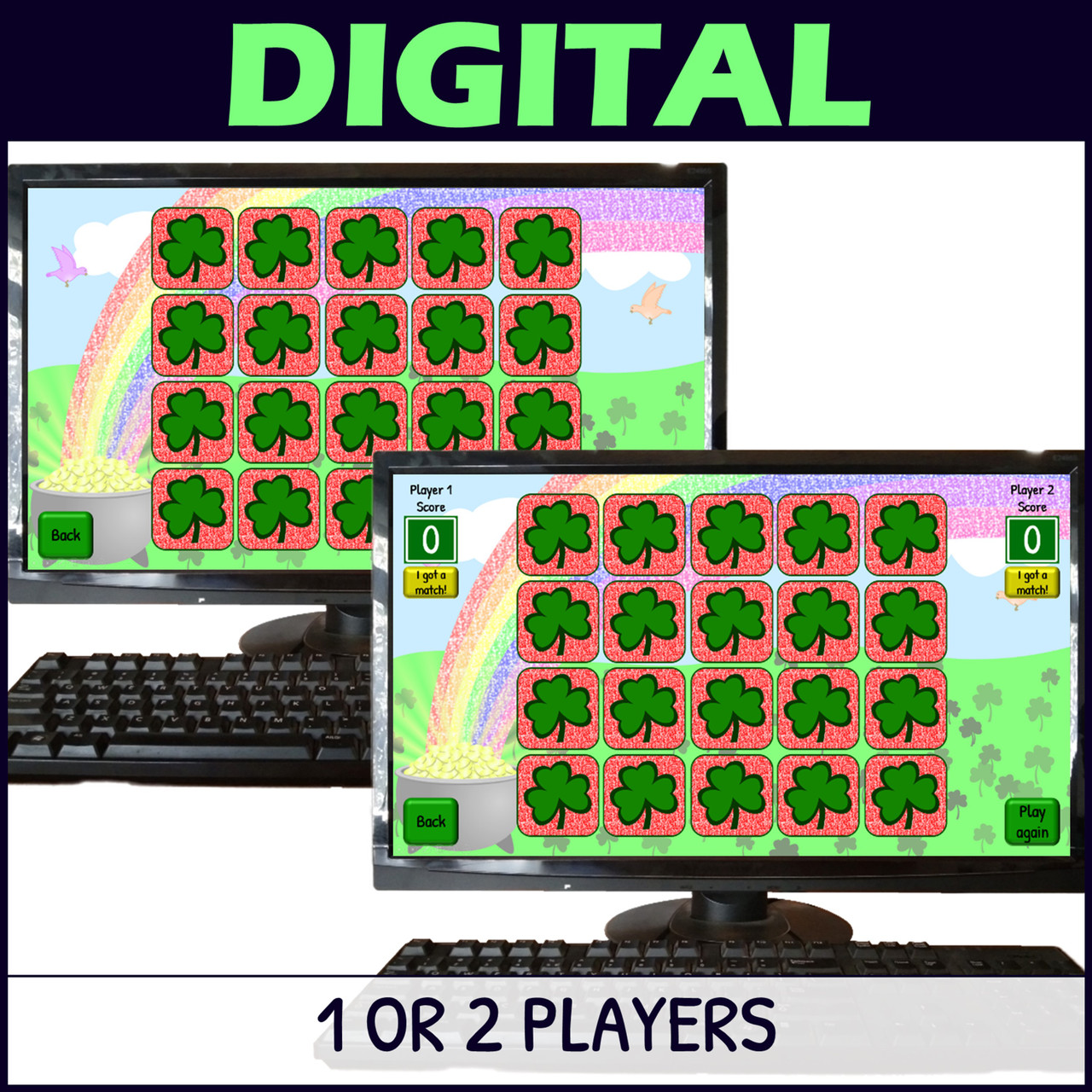 St Patricks Day Multiplication Facts for 1 Times Table Activity ...