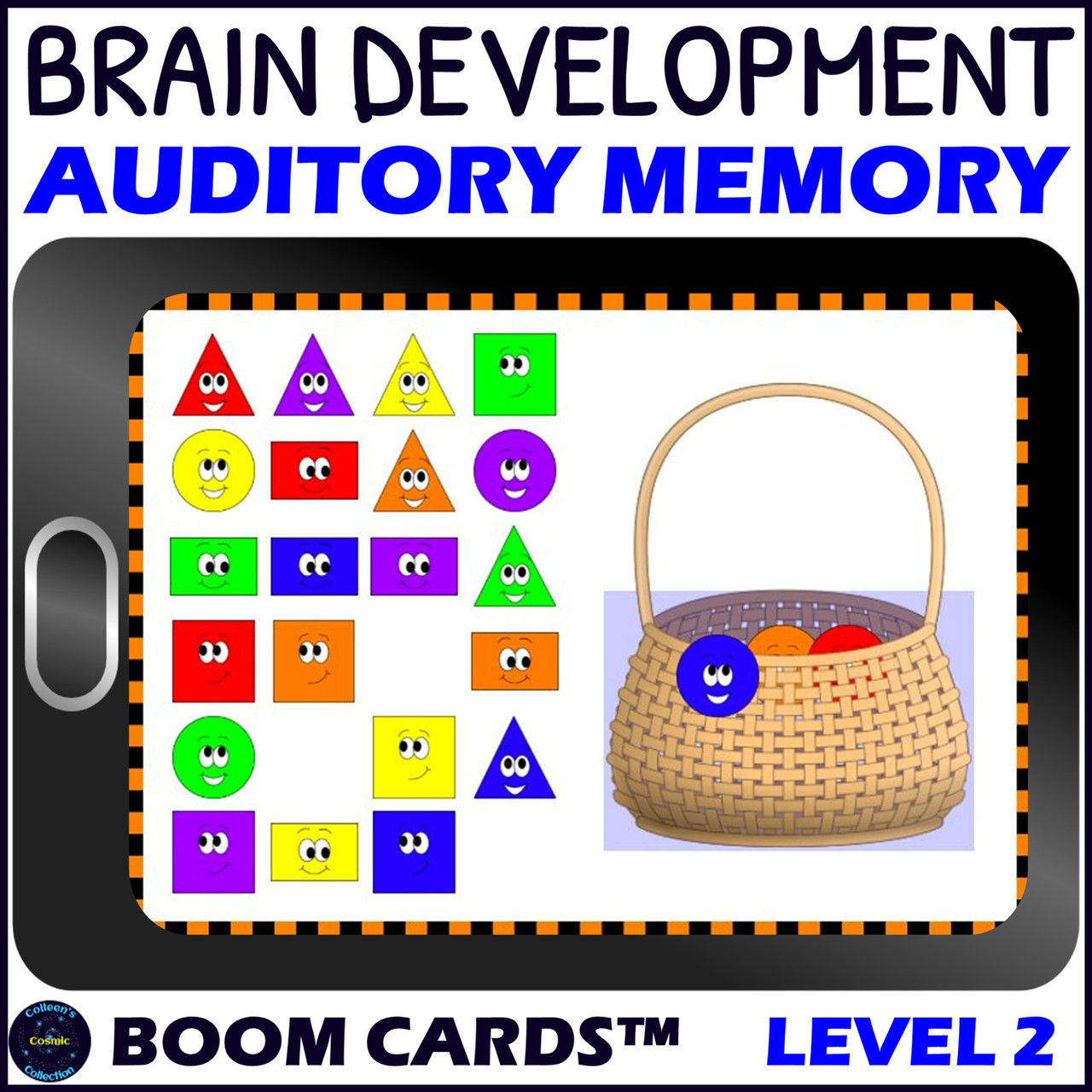 Auditory Memory Activity with Shapes and Colors Level 2 – Digital Boom ...