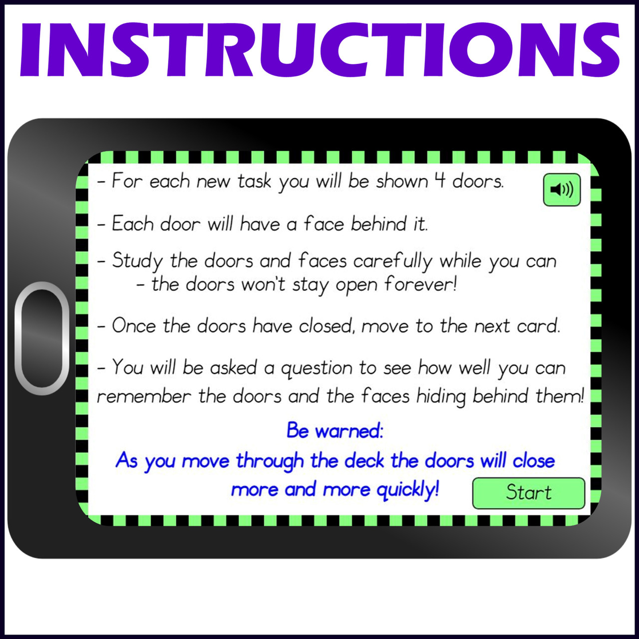 Working Memory Activity level 2 – Digital Boom™ Cards