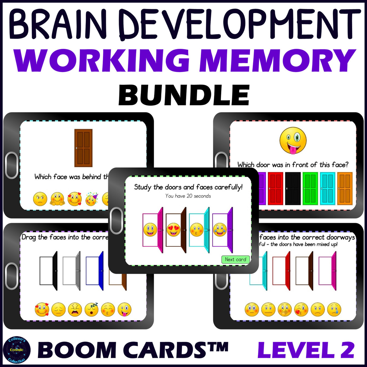Working Memory Activity level 2 BUNDLE – Digital Boom™ Cards