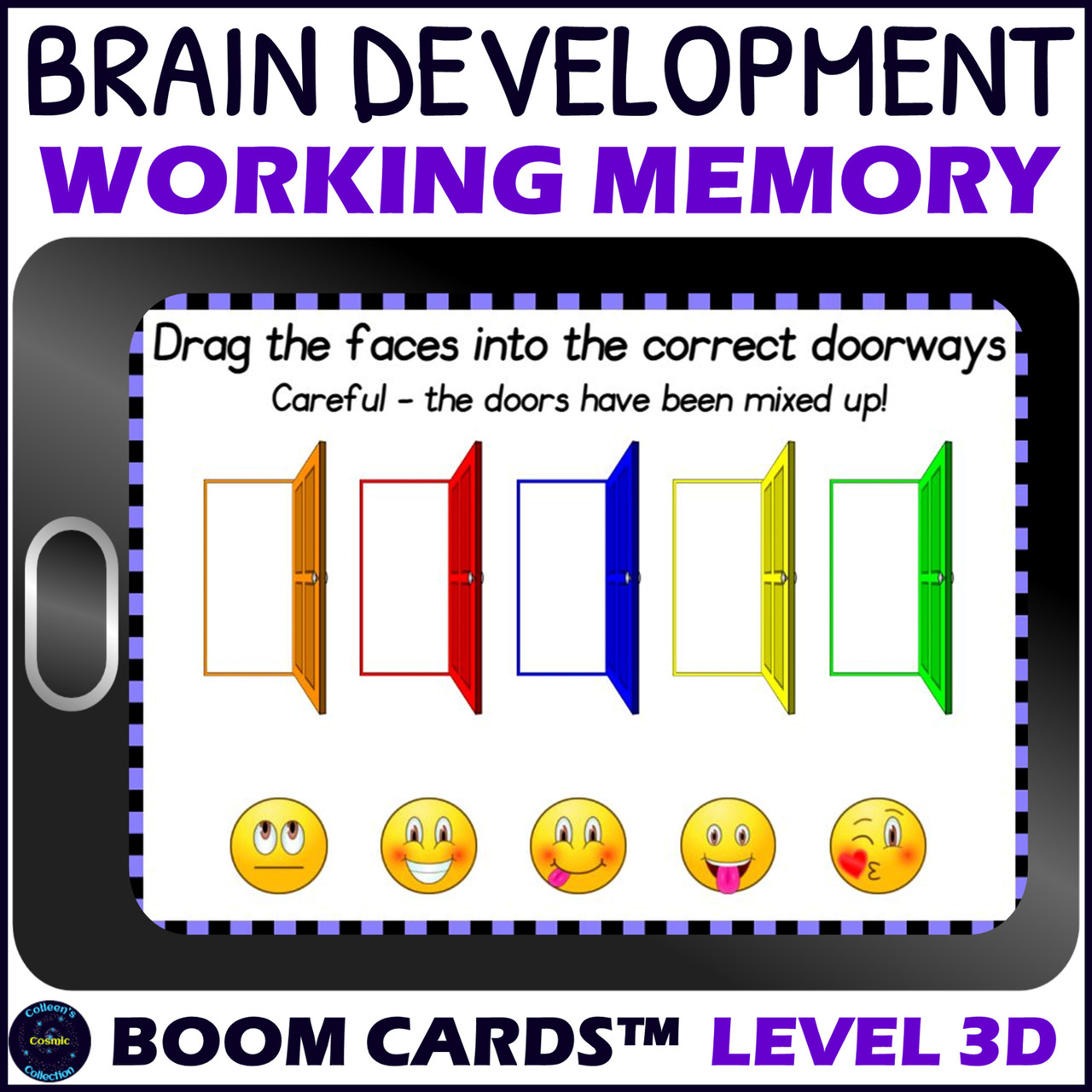 Working Memory Activity level 3d – Digital Boom™ Cards