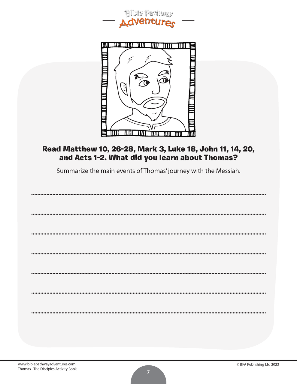 Thomas: The Disciple Activity Book - Amped Up Learning