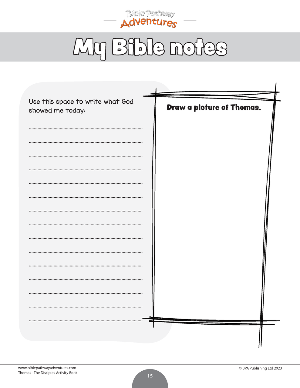 Thomas: The Disciple Activity Book - Amped Up Learning