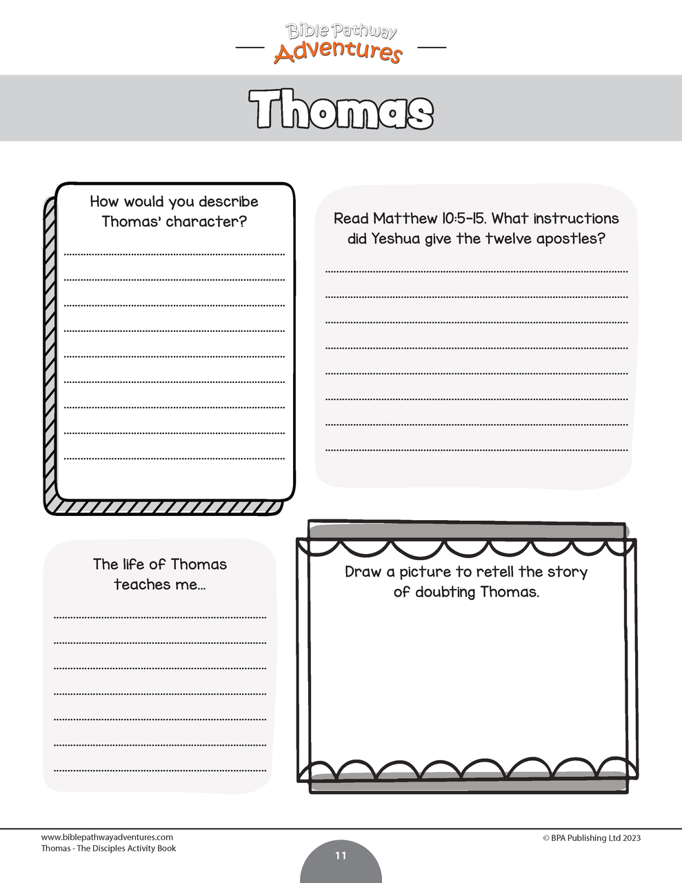 Thomas: The Disciple Activity Book - Amped Up Learning